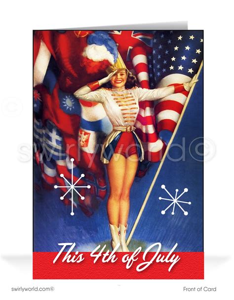 4 Juli Clipart Vintage