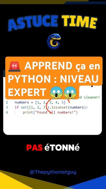 🚨 Apprend ça En Python Pour Devenir Expert 😱 Apprendre Python Python Pythonprogramming Code