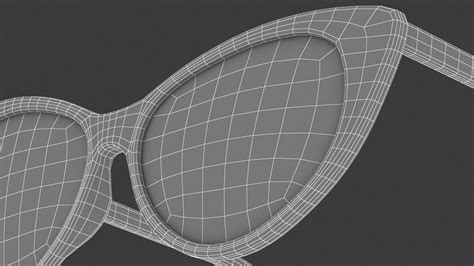 Cat Eye Glasses 3d Model By Frezzy