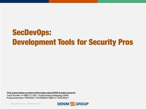 secdevops development tools for security pros pdf