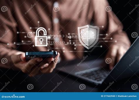 Cybersecurity And Privacy Concepts To Protect Data Businessman With Internet Network Security