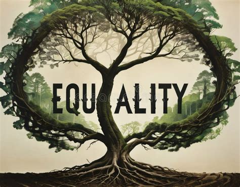 Ai Generated Illustration Of A Tree With The Word Equality Stock Illustration Illustration Of Ai Generated Illustration Of A Tree With The Word Equality Stock Illustration Illustration Of
