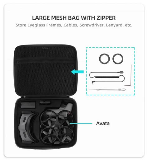 Sunnylife Case For Dji Avata Pro View Combo Dji Goggles 2 Dji Motion Controller Airytek