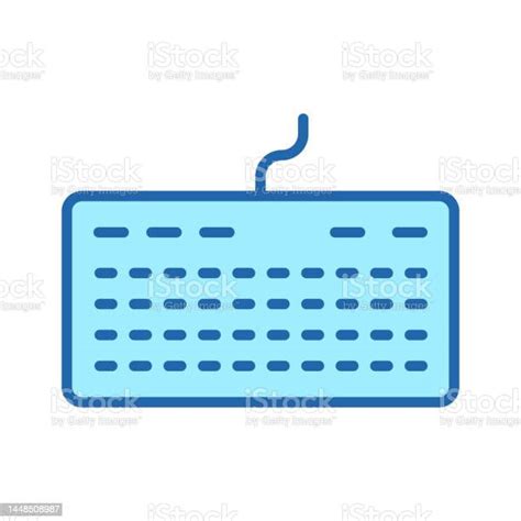 Keyboard For Computer Line Icon Pc Peripheral Equipment Linear