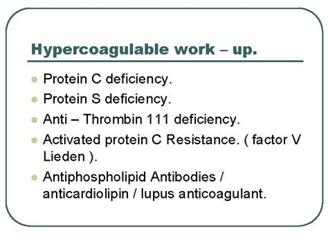 Deep Vein Thrombosis And Pulmonary Embolism Homeostasis L