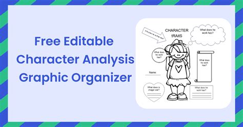 Character Analysis Graphic Organizer Examples Edrawmax Online