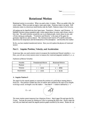 Fillable Online Personal Umd Umich Rotational Motion Lab Short Doc Personal Umd Umich