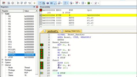 Using Stack Pointer Link Register And Program Counter For Function