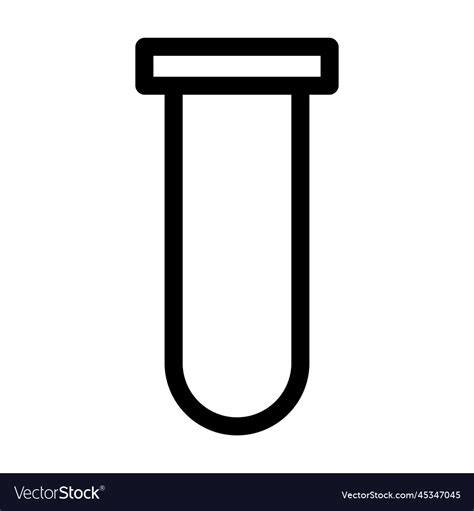 Lab Flask Icon Line Isolated On White Background Vector Image