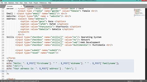 Learn Php In Arabic Form Methods Get And Post 2 Youtube