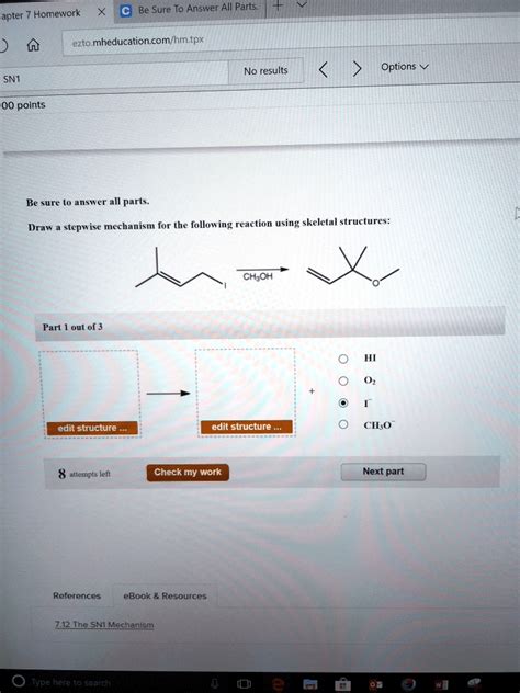 SOLVED Draw A Stepwise Mechanism For The Following Reaction