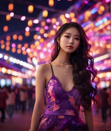 Premium Photo Medium Shot Of Beautiful Asian Girl In A Beautiful