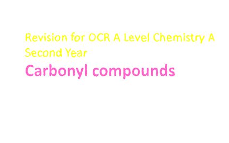 Carbonyl Compounds