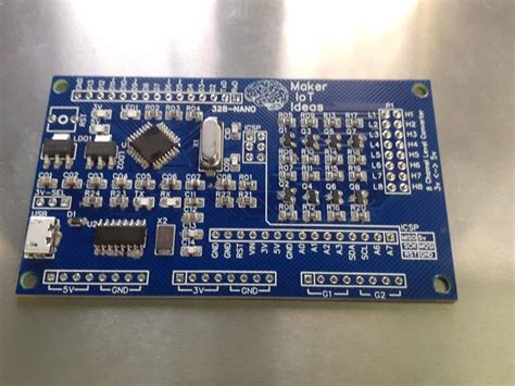 atmega328p prototype add on card for use with the mcu 8266 12e iot
