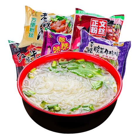 正文粉丝酸辣粉非油炸酸辣老鸭粉丝汤90g袋装整箱方便粉丝夜宵虎窝淘