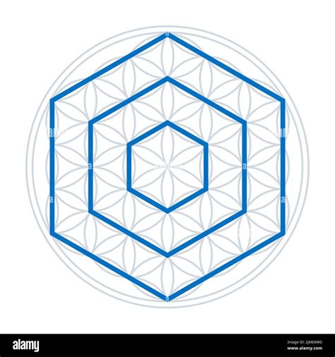 Overlapping Hexagons Pattern Cut Out Stock Images And Pictures Alamy