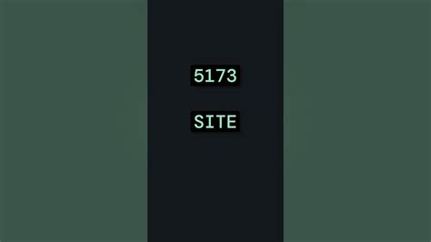 Why Does Vite Uses Localhost5173 Youtube