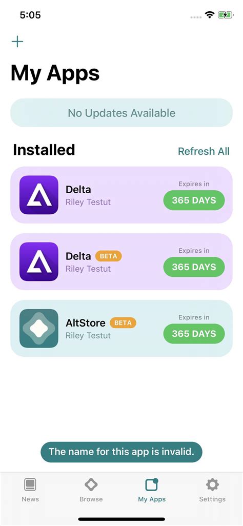 i am getting this error when trying to sideload app “the name for this app is invalid” any help