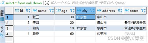 Sql使用技巧5null值和空值的重要说明sql过滤空值和null值 Csdn博客