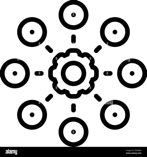 Icon For Service Centralized Stock Vector Image And Art Alamy