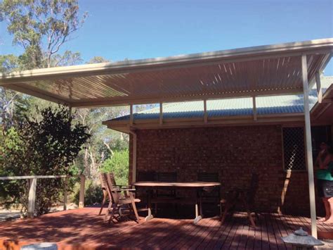 Outback Flat Roof Verandah On Riser Brackets All Type Roofing