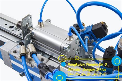 Rangkaian Pneumatik 3 Silinder Dengan Siklus A C B B A C Siddix