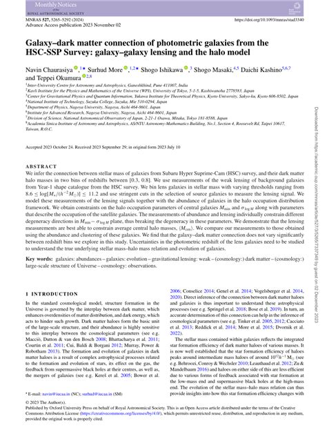 Pdf Galaxydark Matter Connection Of Photometric Galaxies From The Hsc Ssp Survey Galaxy