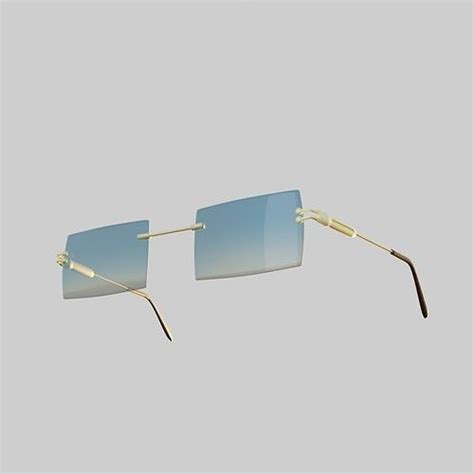 Sunglass Blue 3d Model Cgtrader