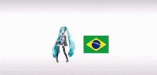 Brazil Miku Hatsune Miku Sticker Brazil Miku Hatsune Miku Yes
