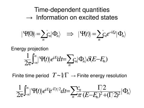 Ppt Time Dependent Density Functional Theory Tddft Part 2 Powerpoint Presentation Id 848738