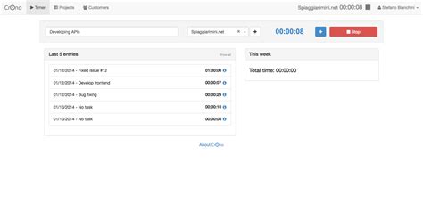 Crono Un Time Tracker Open Source In Php Codeigniter
