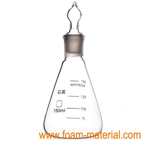 Quartz Triangular Flask Scale Conical Flask High Temperature Resistant
