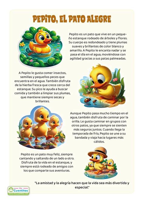 Cuentos Infantiles Para Imprimir Cuento Del Patito Feo Cuentos De