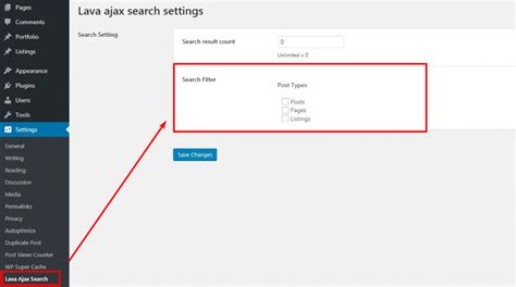 Ajax Search Settings Javo Theme Documentation