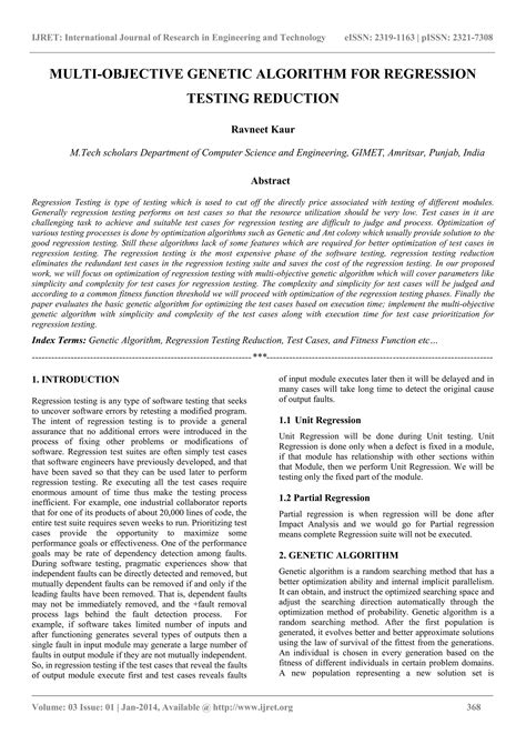 Multi Objective Genetic Algorithm For Regression Testing Reduction