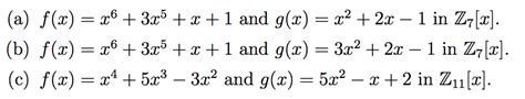solved find q x and r x such that f x q x g x r x