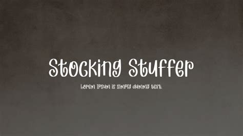 Stocking Stuffer Font Download Free For Desktop And Webfont