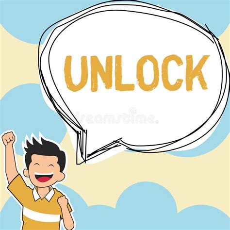 Inspiration Showing Sign Unlock Internet Concept Use Password Or Other