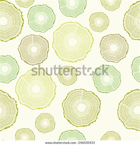 Seamless Tree Rings Pattern Stock Vector Royalty Free 246030433 Shutterstock