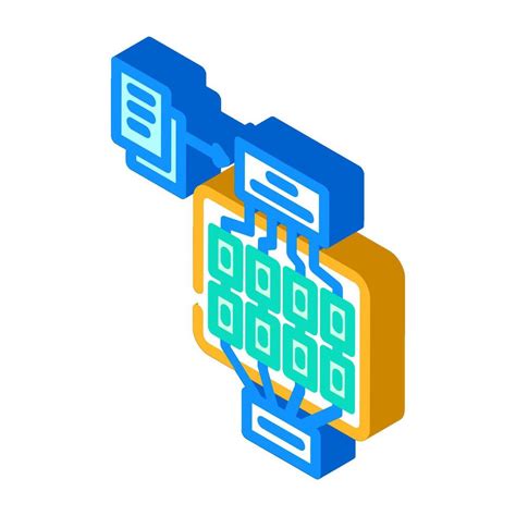 Natural Language Model Nlp Isometric Icon Illustration 54191306 Vector