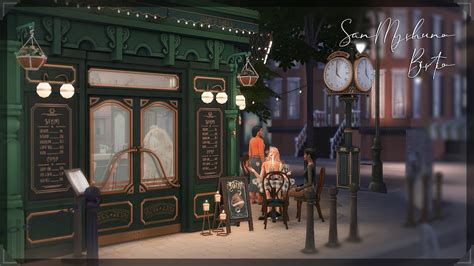 신규 키트로 식당 건축 🍷 샌미슈노 임대 아파트 Sims4 Speed Build No Cc Youtube