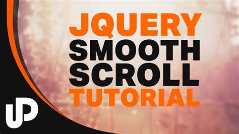 Jquery Animate Smooth Scrolling Für Onepager Tutorial Youtube