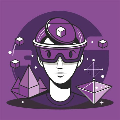 Premium Vector Technology Concept Vector Illustration Featuring Augmented Reality Design Flat