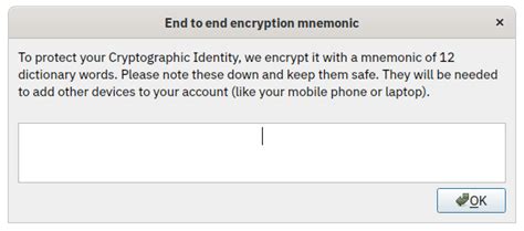 Empty Mnemonic Display · Issue 2327 · Nextclouddesktop · Github