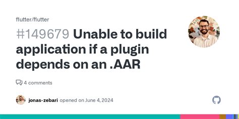 Unable To Build Application If A Plugin Depends On An Aar · Issue 149679 · Flutterflutter