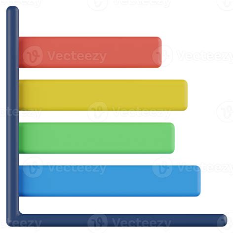 Bar Chart 3d Render Icon 14919746 Png