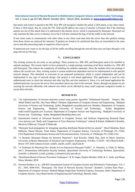 network security using ids ips and honeypot pdf internet computing