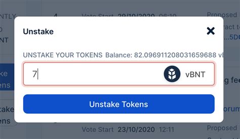 unstake button text incorrect · issue 373 · bancorprotocol webapp · github