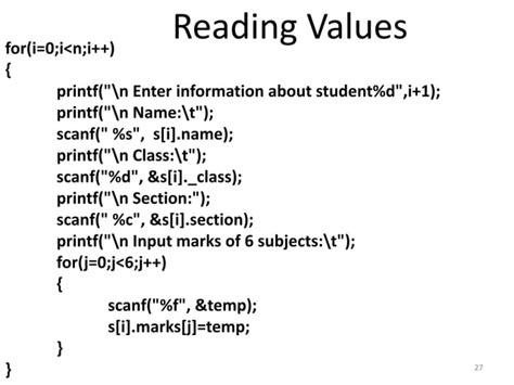 Structure In C Pptx Programming Languages Computing