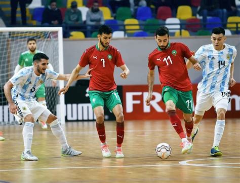 كرة القدم داخل القاعة المغرب يتعادل مع الأرجنتين هبة بريس